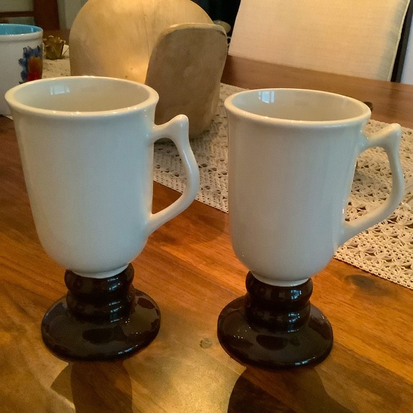 Hall | Dining | Set Of 2 Vintage Hall Pottery Pedestal Irish Coffee ...